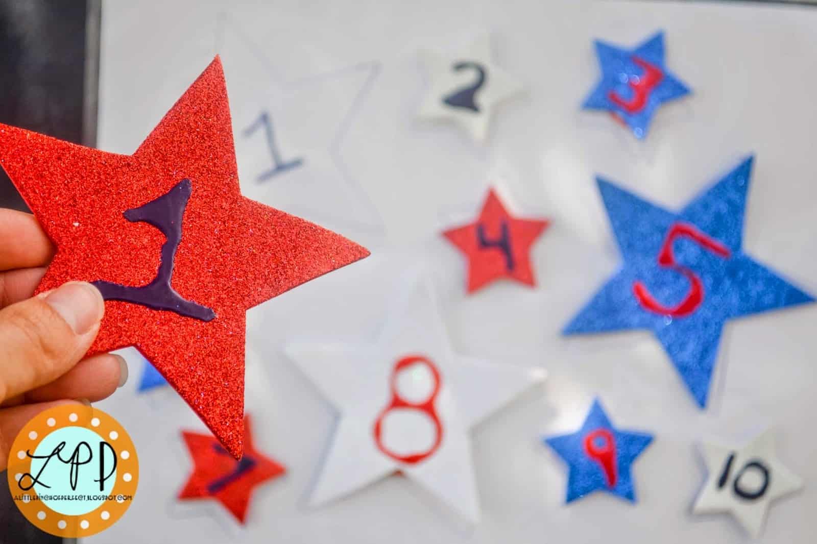 Fourth of July Star Search Number Game Kids Activity - A Little Pinch ...