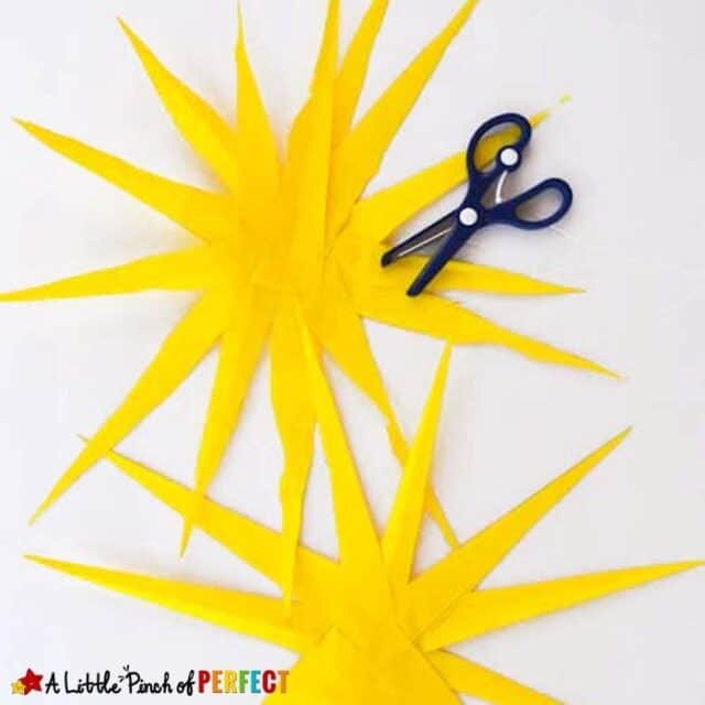 Paper Sun Craft: Scissor Skill Activity for Kids - A Little Pinch of ...