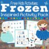 Disney Frozen Inspired Free Printable Activity Pack for Kids - A Little ...