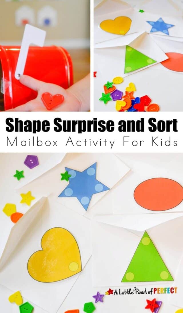 Preschool Shape and Sort Learning Activity with FREE Printable - A ...