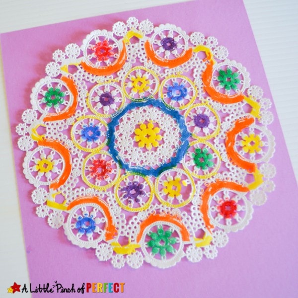 Beautiful Easter Egg Craft with Doilies for Kids Inspired by Rechenka's ...