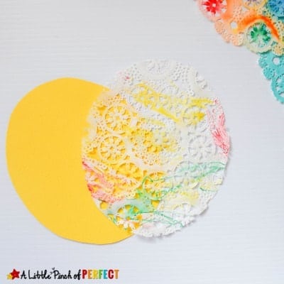 Beautiful Easter Egg Craft with Doilies for Kids Inspired by Rechenka's ...