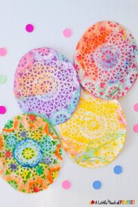 Beautiful Easter Egg Craft with Doilies for Kids Inspired by Rechenka's ...