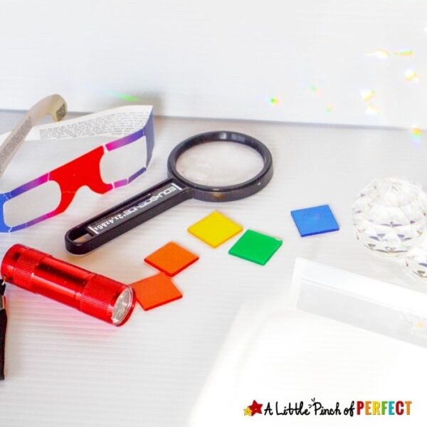 Exploring Rainbows, Lights, and Color Science Play for Kids - A Little ...