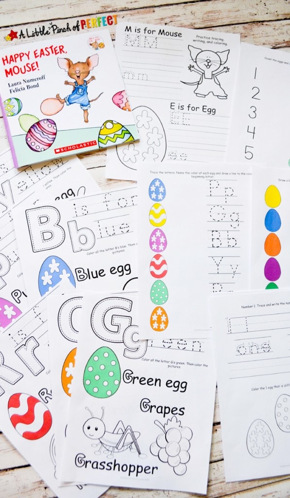 Free Printable Easter Mouse Pack Inspired by Laura Numeroff - A Little ...
