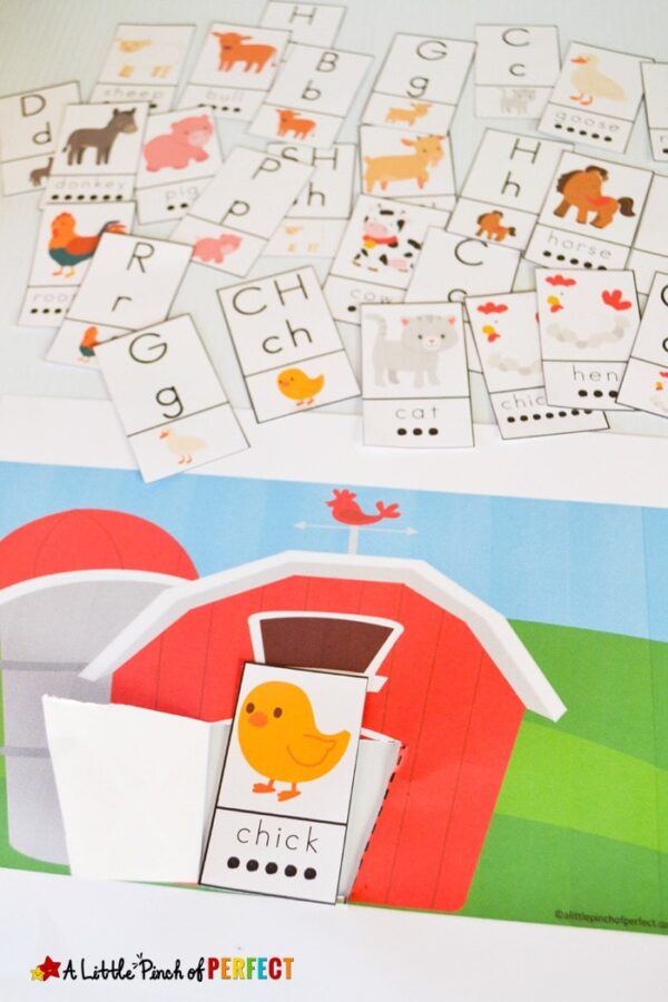 Farm Animal Alphabet Activity and Free Printable - A Little Pinch of ...