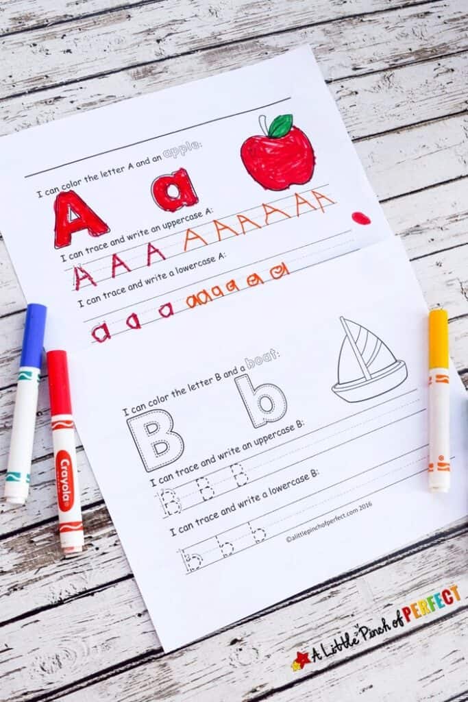 Letter Writing Practice Free Printables - A Little Pinch of Perfect