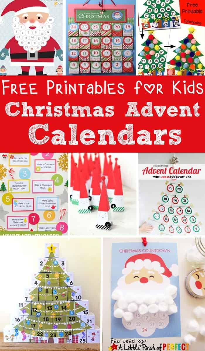 13 Free Printable Christmas Advent Calendars For Kids A Little Pinch 13 Free Printable Christmas Advent Calendars For Kids A Little Pinch