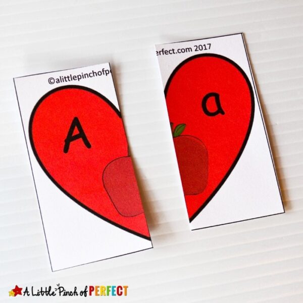 Valentine's Heart Letters and Phonics Puzzles Free Printable - A Little ...