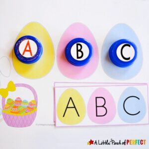 Easter Egg Alphabet Match Free Printable Activity for Kids - A Little ...
