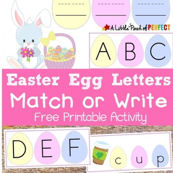 Easter Egg Number Match Math Activity: Free Printable - A Little Pinch ...