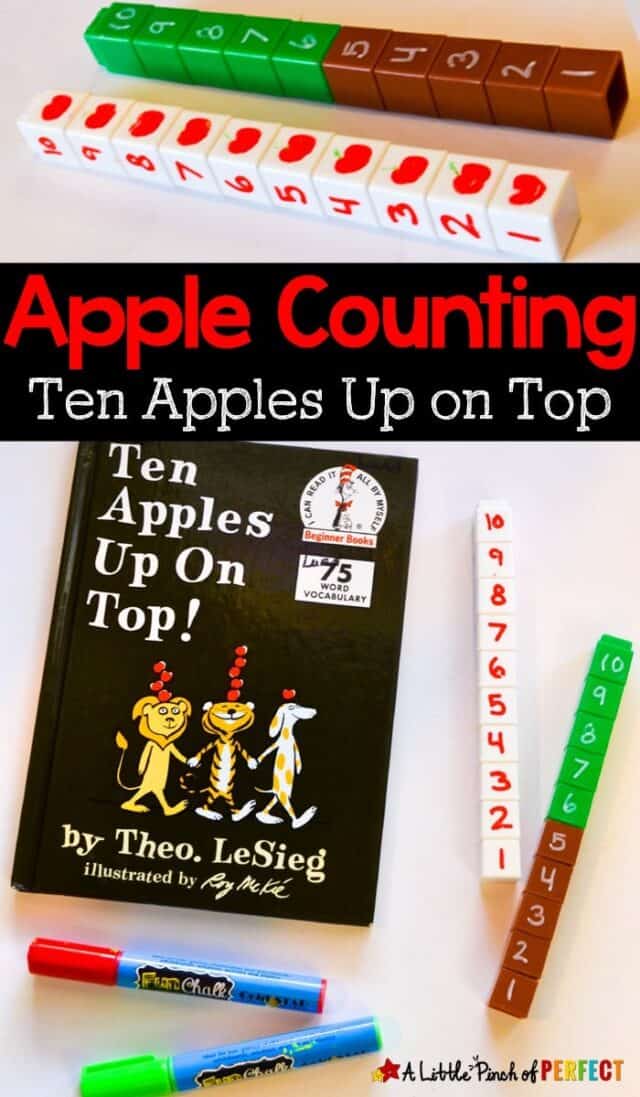 Ten Apples Up on Top Counting Activity - A Little Pinch of Perfect