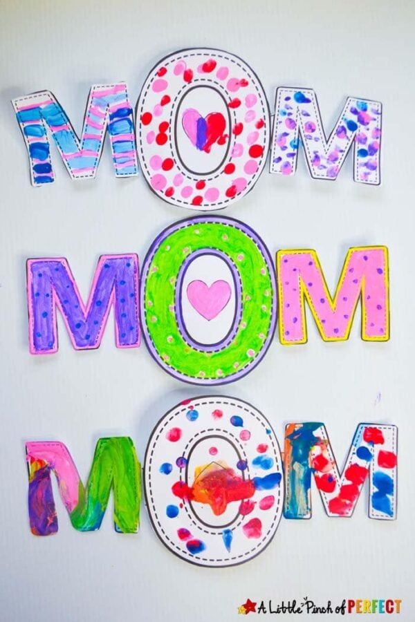MOM Free Printable Mother's Day Craft for Kids - A Little Pinch of Perfect
