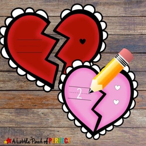 Valentine Heart Number Puzzles: Printable Math Activity - A Little ...