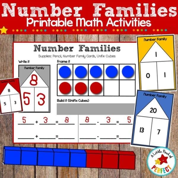 Math Fact Families: Family Number Houses - A Little Pinch of Perfect