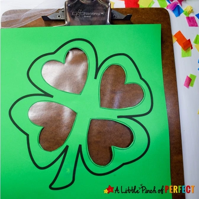 St. Patrick's Day Shamrock Craft and Free Template - A Little Pinch of ...