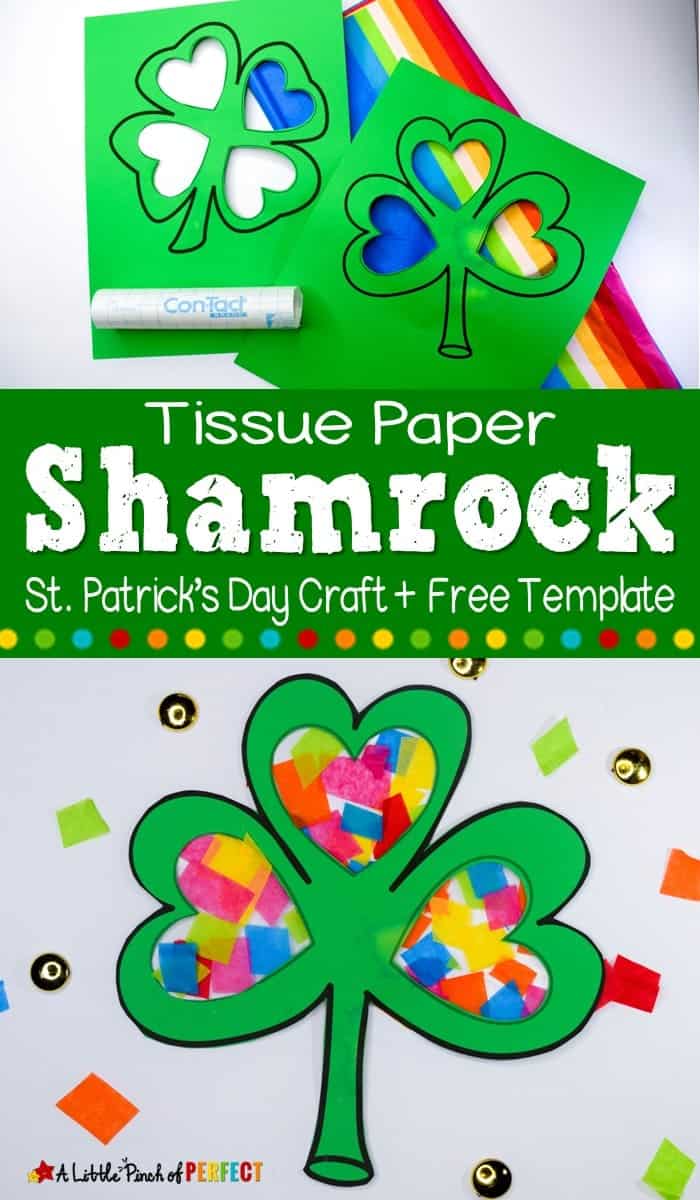 St. Patrick's Day Shamrock Craft and Free Template - A Little Pinch of ...