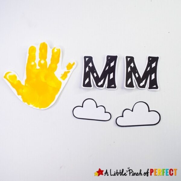 You are My Sunshine Mother's Day Handprint Craft and Free Template - A ...