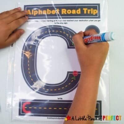Alphabet Road Letter Mats: Trace and Write Set - A Little Pinch of Perfect
