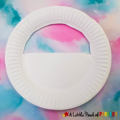 Easter Basket Paper Plate Craft for Kids and Free Template - A Little ...