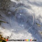 Snow Bubbles a MUST TRY Winter Kids Activity - A Little Pinch of Perfect