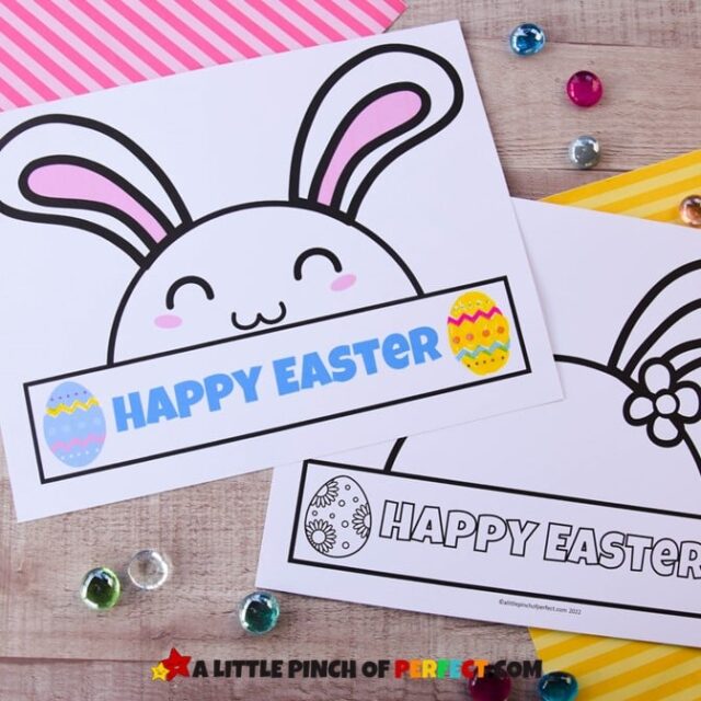 FREE Bunny Ear Template to make a CUTE Easter Crown Craft - A Little ...