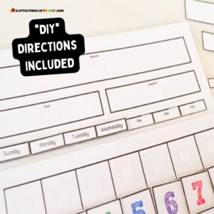 Interactive KIDS Printable Calendar for Home or Classroom: Use For ...