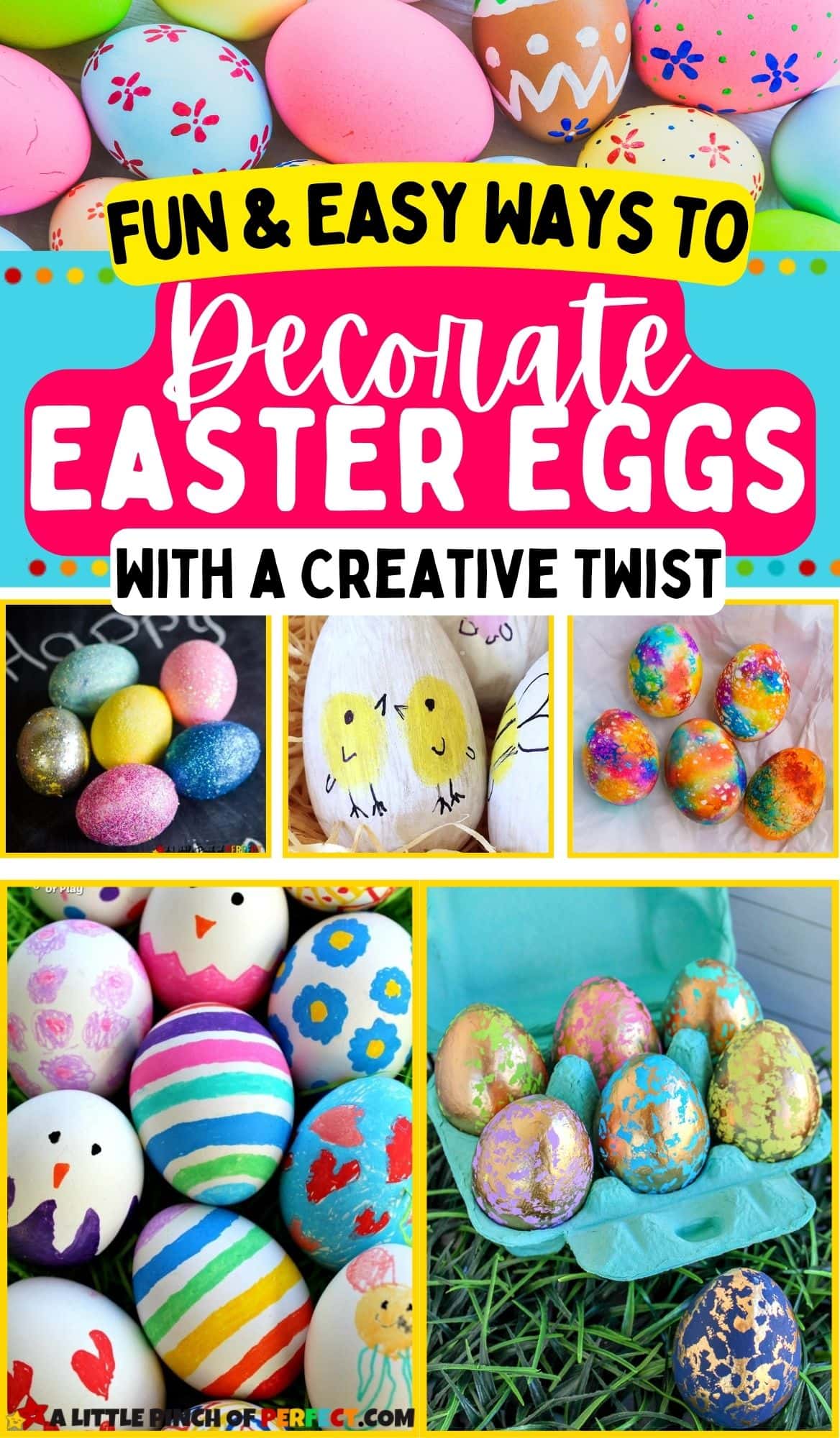 Creative Ways to Decorate Easter Eggs for Kids and Adults - A Little ...