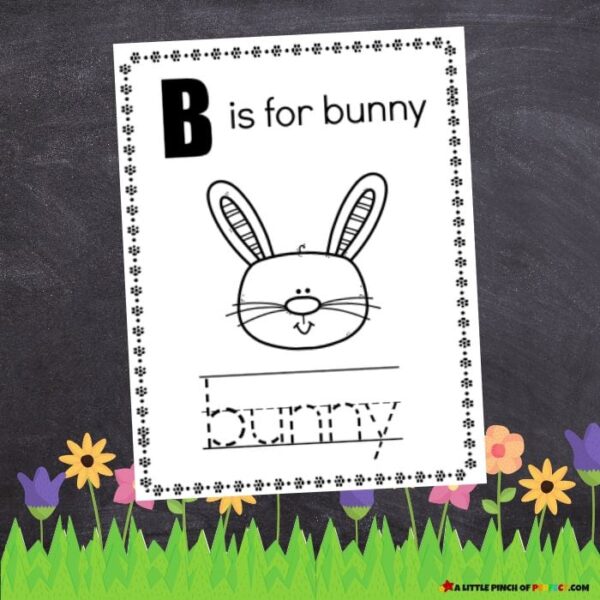 Spring ABC Alphabet Coloring Book a FREE Printable Kids Activity - A ...