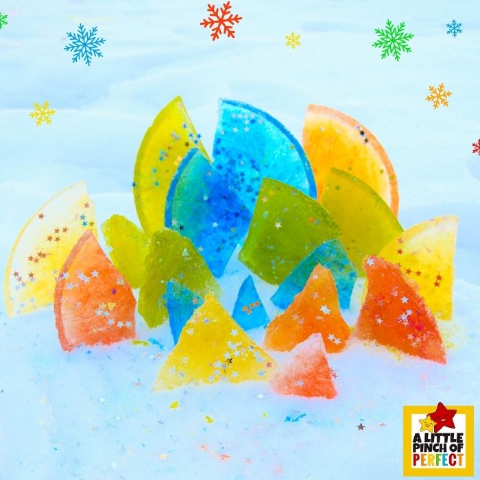 How to Make Colorful Ice Winter Play Activity for Kids