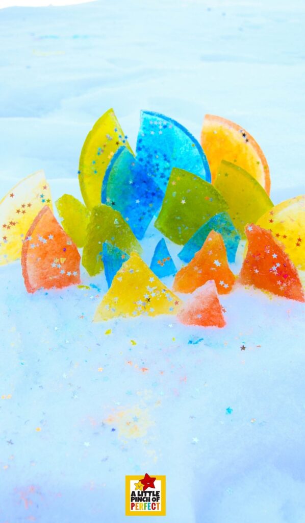 How to Make Colorful Ice Winter Play Activity for Kids