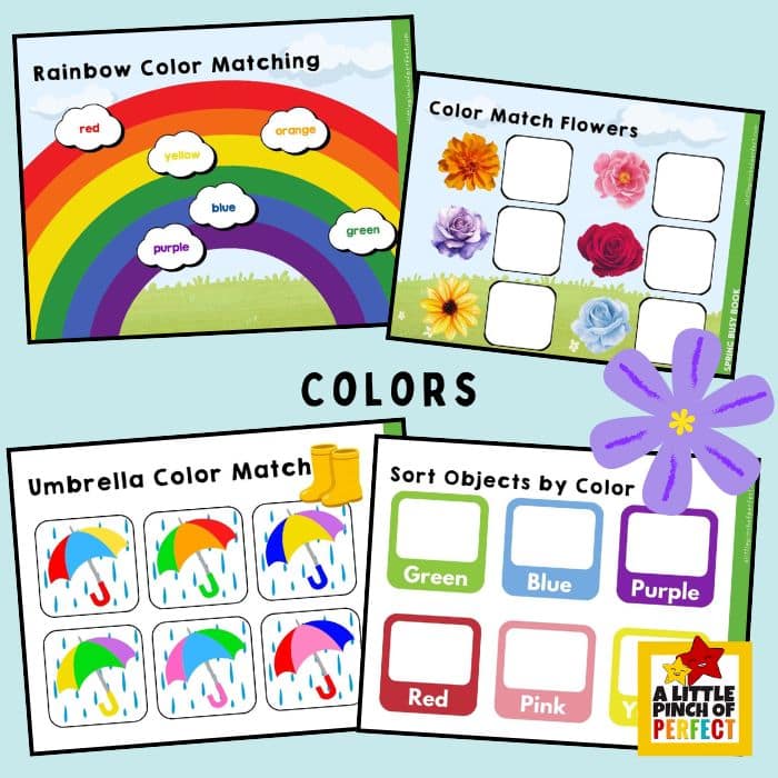 Spring Busy Book – Printable Activity Book for Kids - A Little Pinch of ...