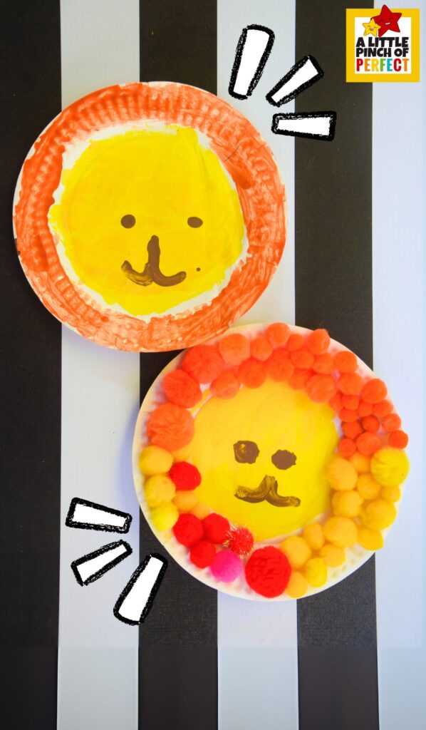 Easy Paper Plate Lion Craft for Kids No Template Required - A Little ...