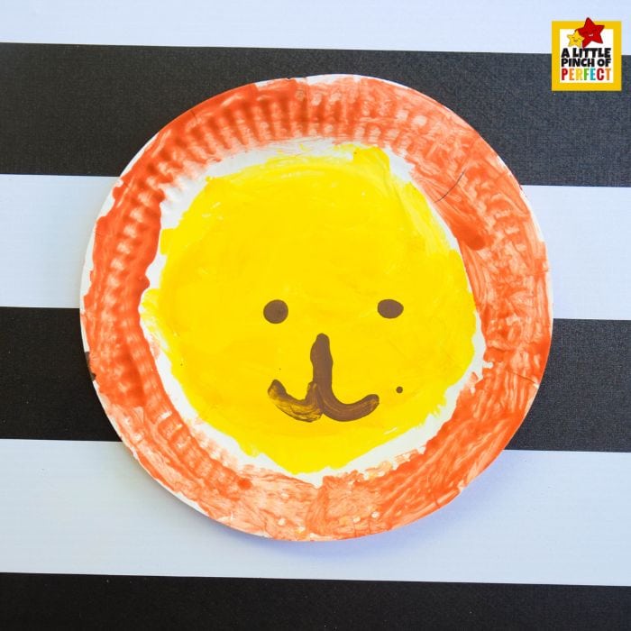 Easy Paper Plate Lion Craft for Kids No Template Required - A Little ...