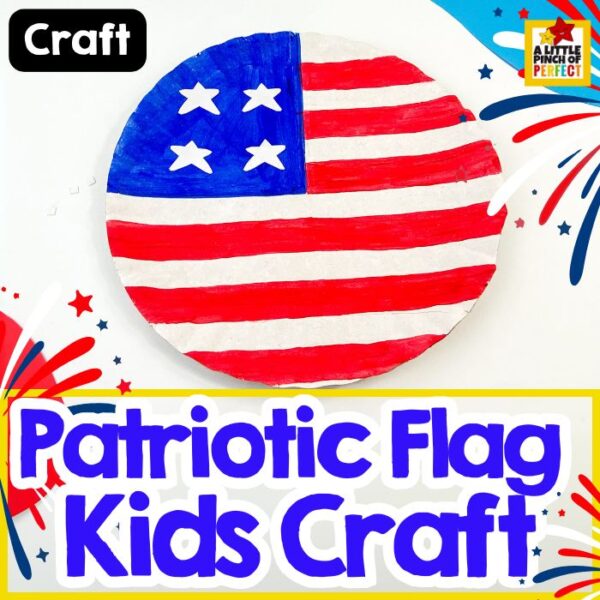 Patriotic Paper Plate Flag Craft for Kids: An Easy 4th of July Activity ...