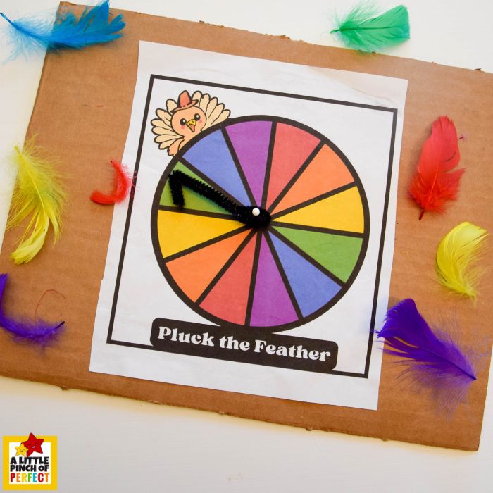 Turkey Feather Color Match Game – Spin, Match, and Play! (Free ...